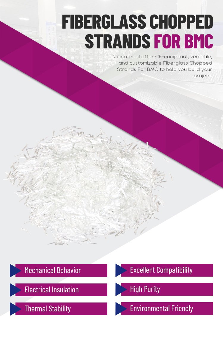 Fiberglass Chopped Strands For BMC High Quality For Electrical Components